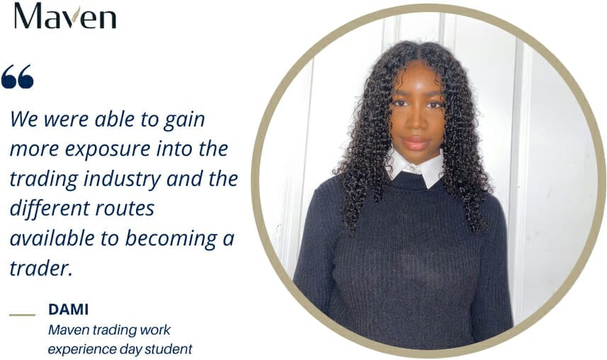 A work experience day in trading with Maven - Maven Securities